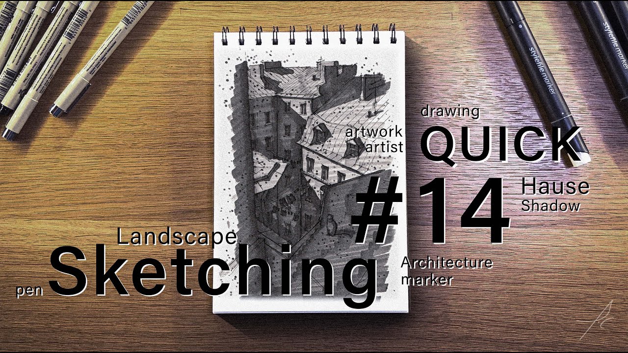 Quick SKETCHING № 14 I Sketchbook - YouTube
