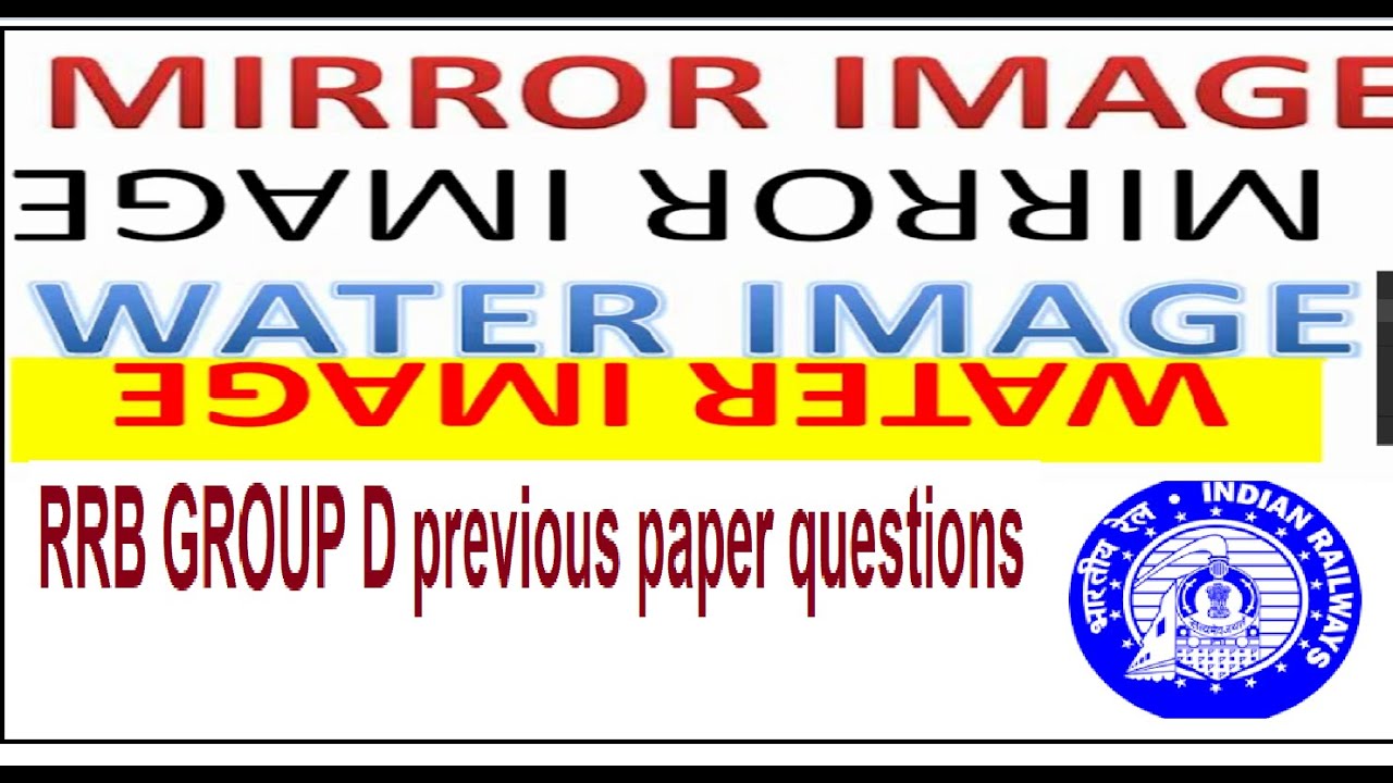 Mental Ability | RRB Group-D |Test of Reasoning |Mirror Image Reasoning ...