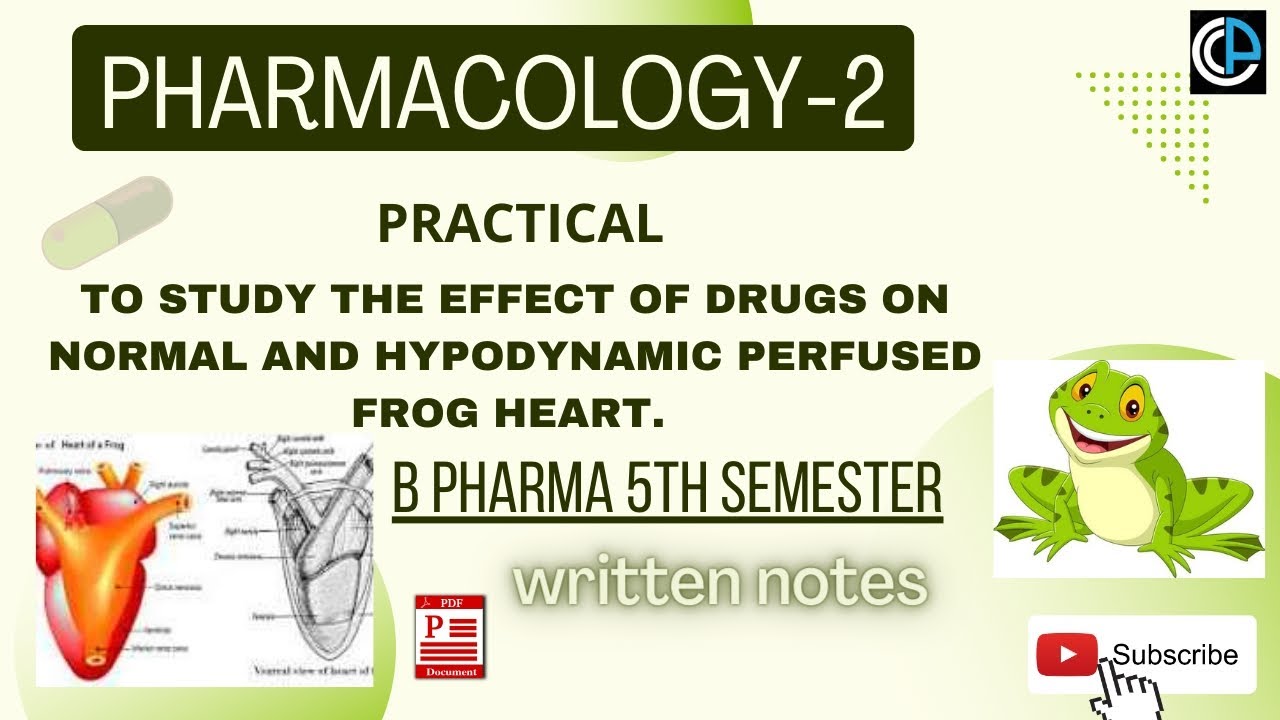 To study the effect of drugs on normal and hypodynamic perfused frog ...