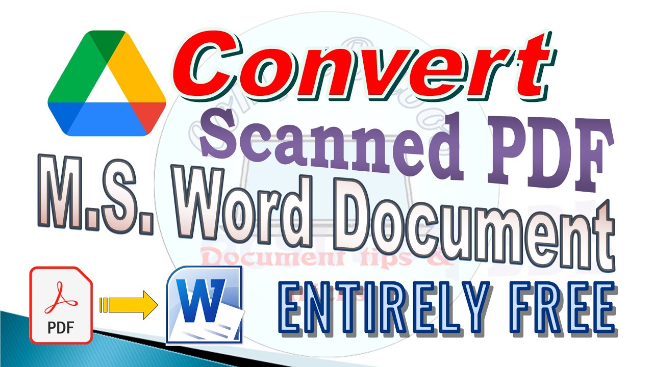 Converting handwritten scanned PDF to editible MS word document | Free ...