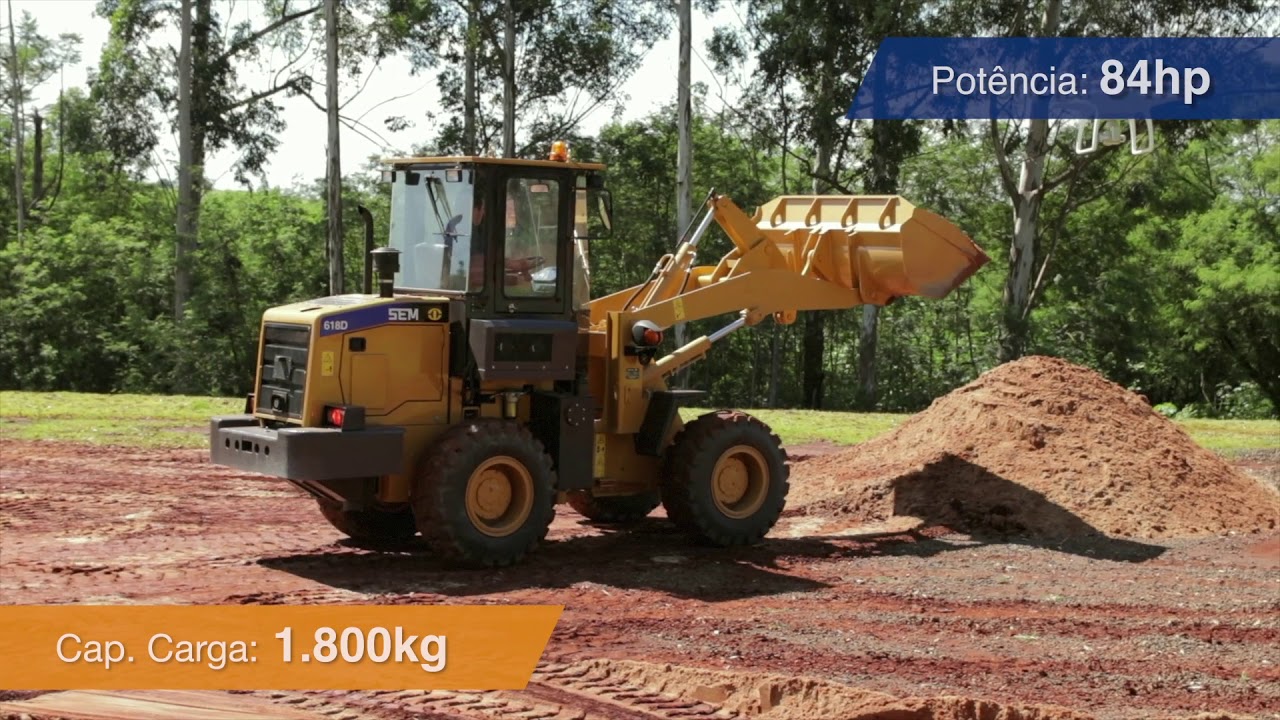 SEM618D Wheel Loader Walk Around Video in Brazil - YouTube