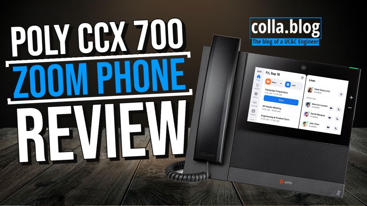 Poly CCX 700 Zoom Phone Review - YouTube
