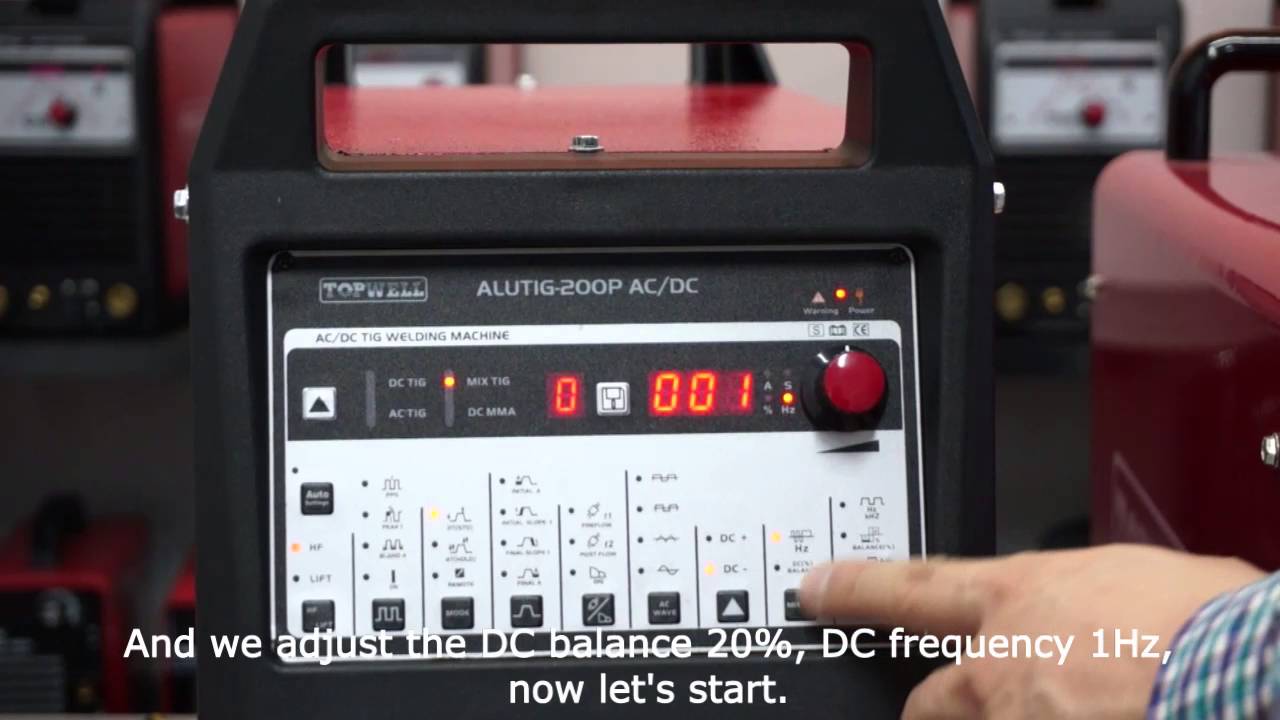 MIX TIG function on ALUTIG-200P - YouTube