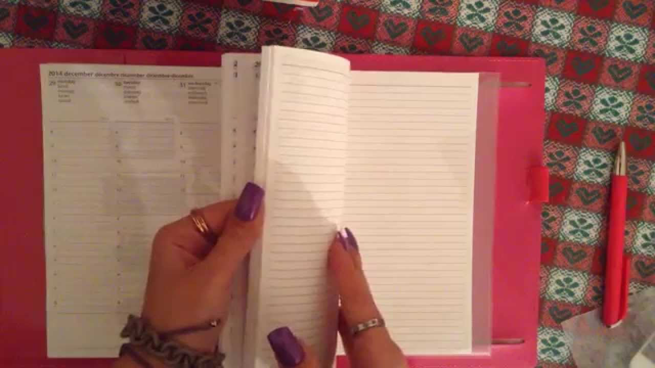 Filofax Domino Hot Pink A5 - Review - YouTube