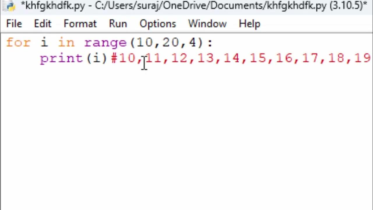 for loop explanation with different types of conditions in python@COMPUTEREXCELSOLUTION #python ...