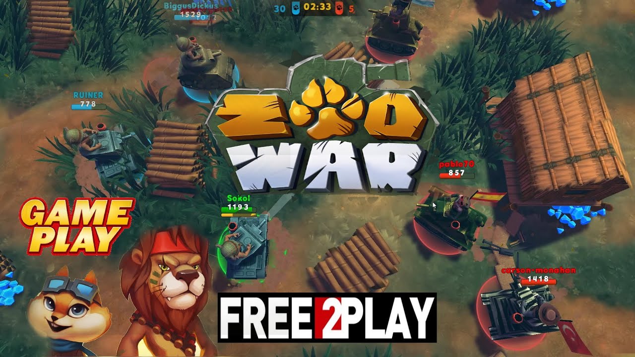 Zoo War: Онлайн Шутер Про Танчики ★ Gameplay ★ PC Steam [ Free to Play ...