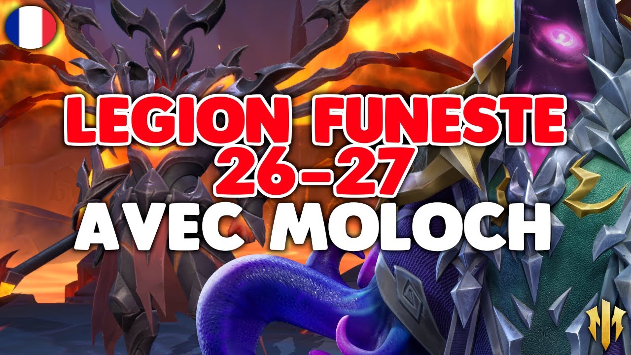 Légion Funeste Abysses 26-27 avec Moloch [Infinite Magicraid] - YouTube