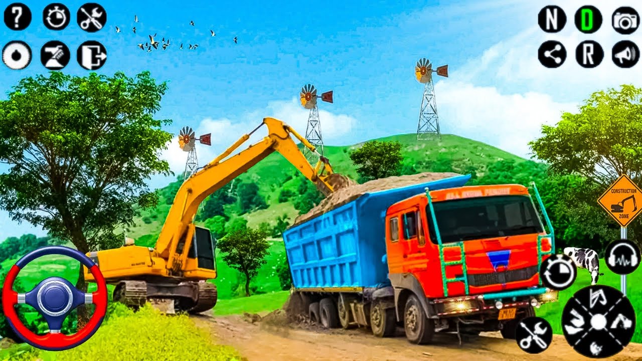 Village Road Construction Simulator- JCB Highway ehicles Excavator ...