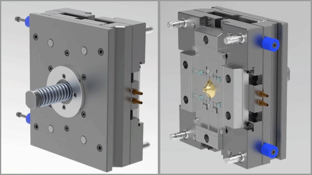 3D Metal Injection Molding Design | Animation - YouTube