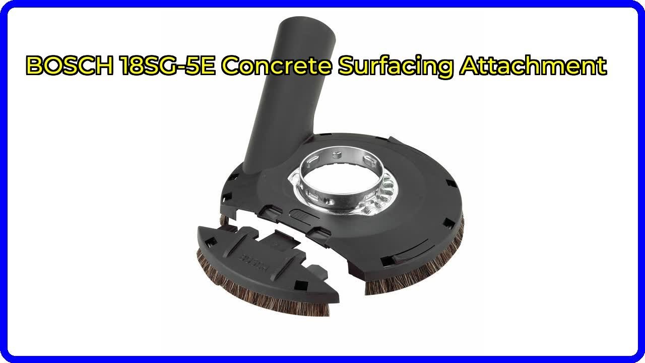 Review: BOSCH 18SG-5E Concrete Surfacing Attachment. ESSENTIAL details ...