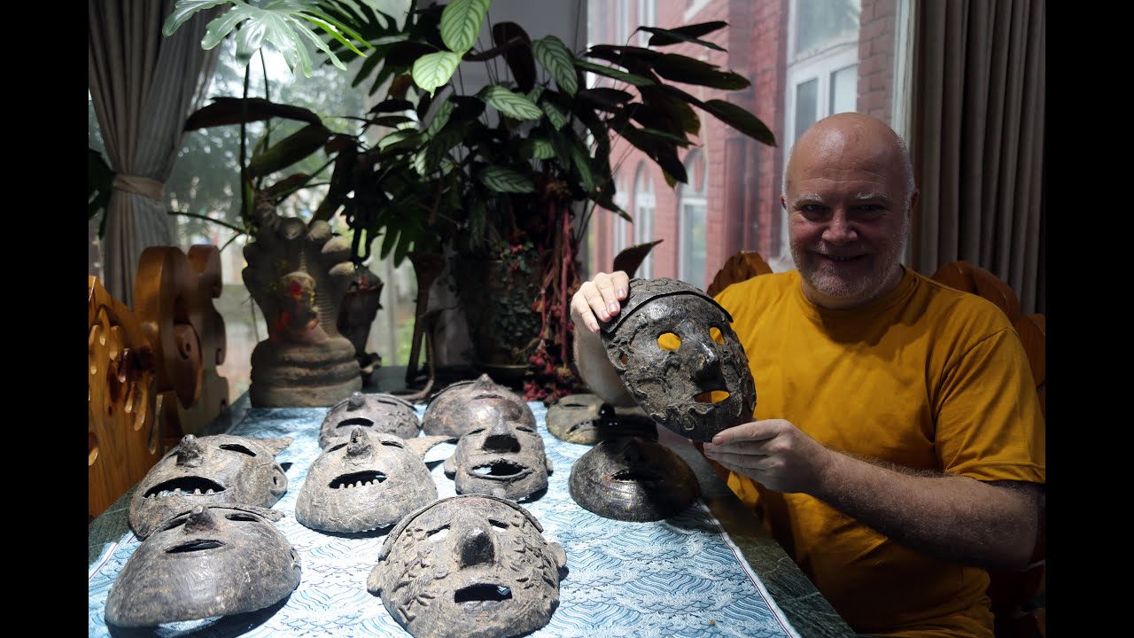 Bronze Shamanic Masks of the Himalayan Magar people from far west Nepal ...