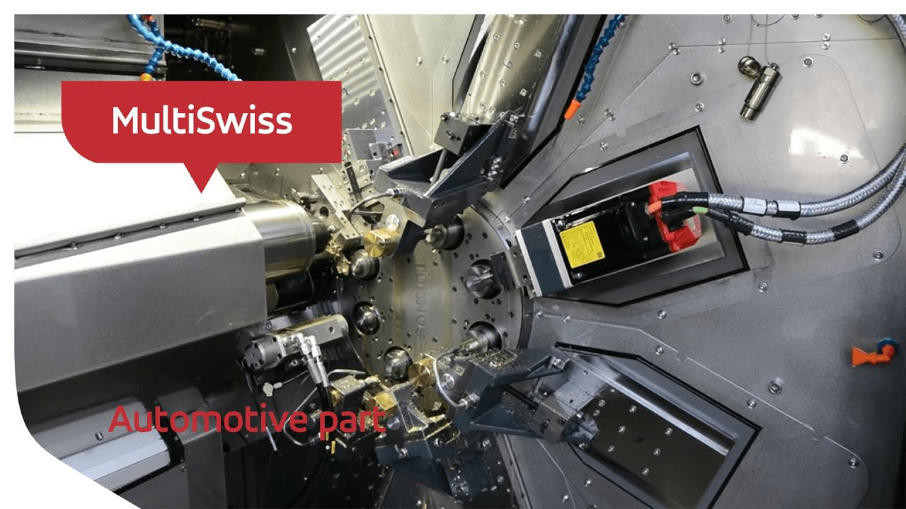 Tornos MultiSwiss 8x26 - Automotive part - YouTube