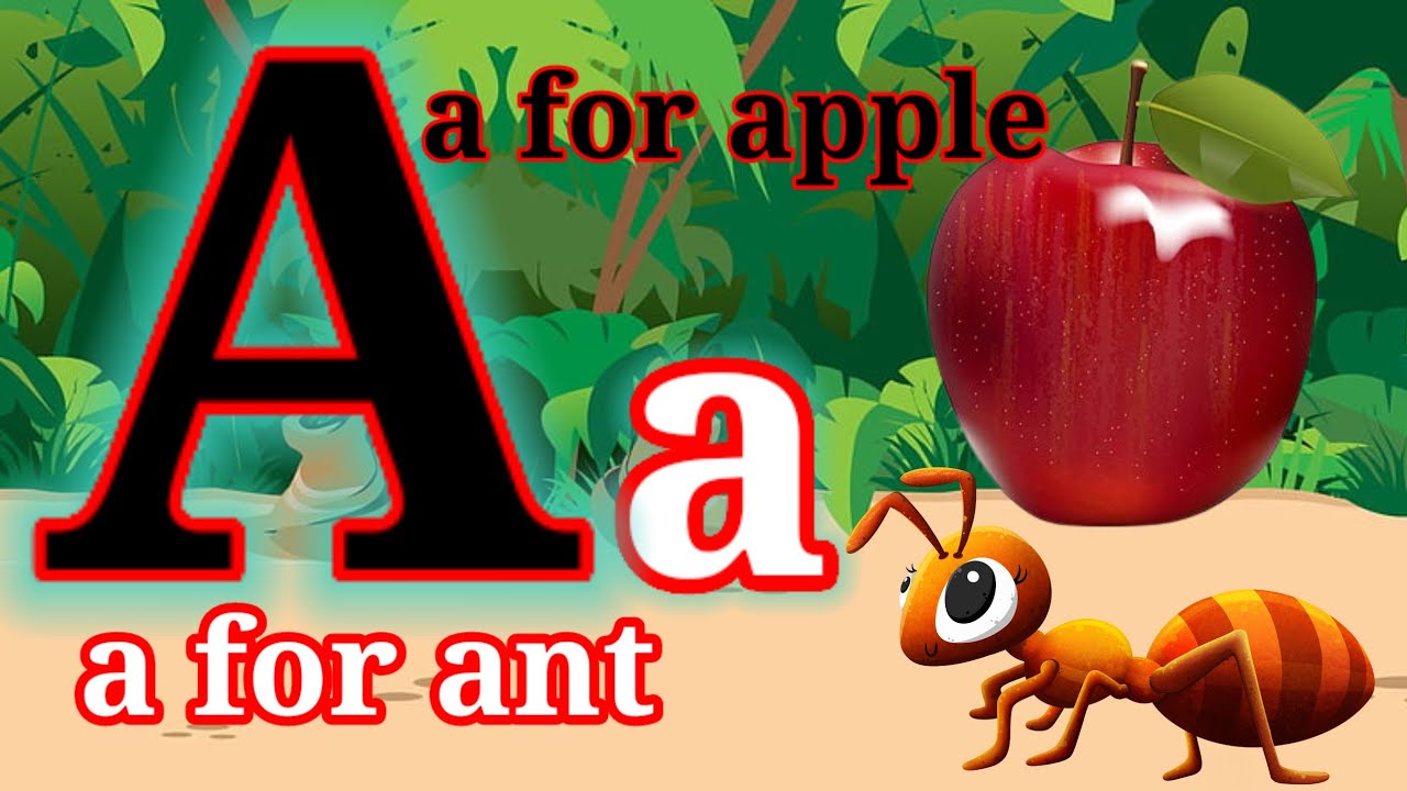 Aa for apple Bb for ball | A for apple | B for ball |Learn Alphabet ...