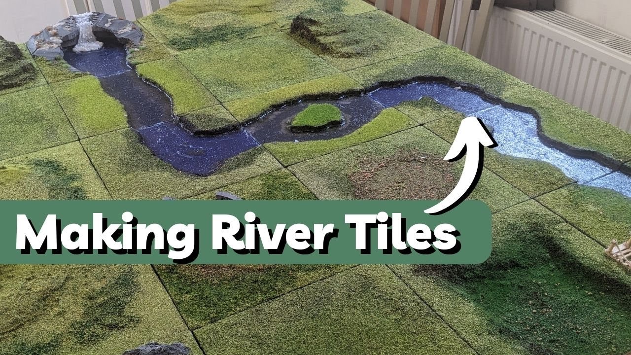 How I Made a Modular War Gaming Board Part 5 River Tiles | Epoxy Resin ...