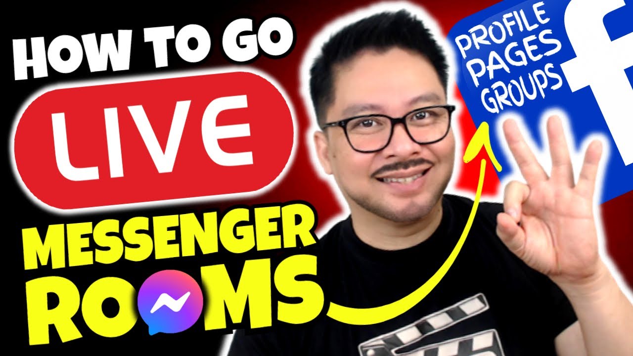 HOW TO DO FACEBOOK LIVE STREAM USING MESSENGER ROOMS 👍 - YouTube