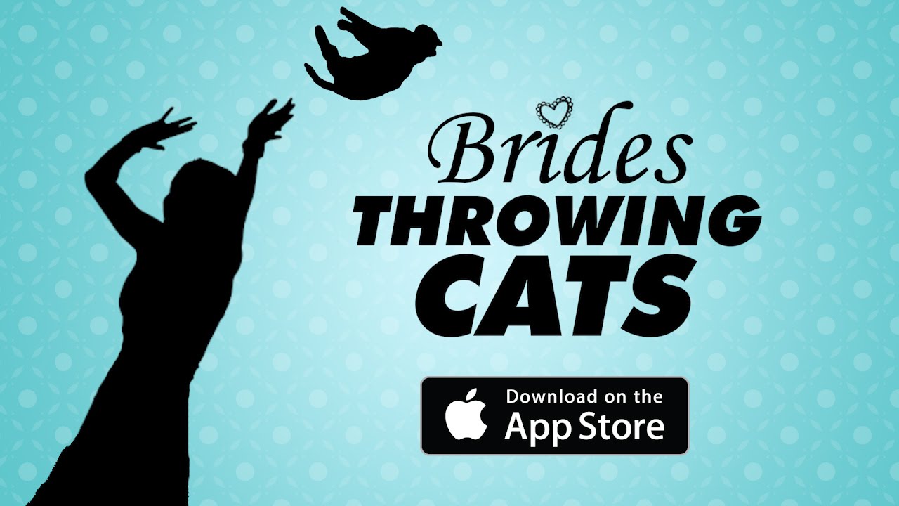 Brides Throwing Cats - Wedding Photo App - YouTube