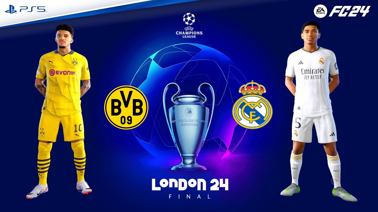 Dortmund vs Real Madrid Champions League Final 2024 FC 24 - YouTube