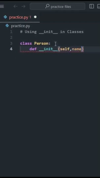 Use Init In Classes Python Pythonprogramming Code Coding Learnpython
