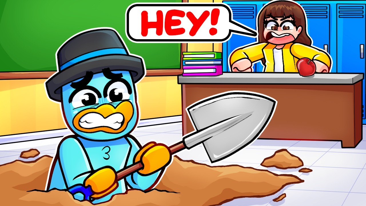 CAVA PARA ESCAPAR DE LA ESCUELA EN ROBLOX... - YouTube