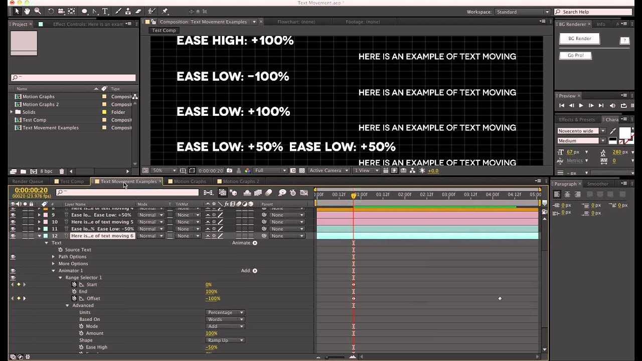 Advanced Text Animator Motion - YouTube