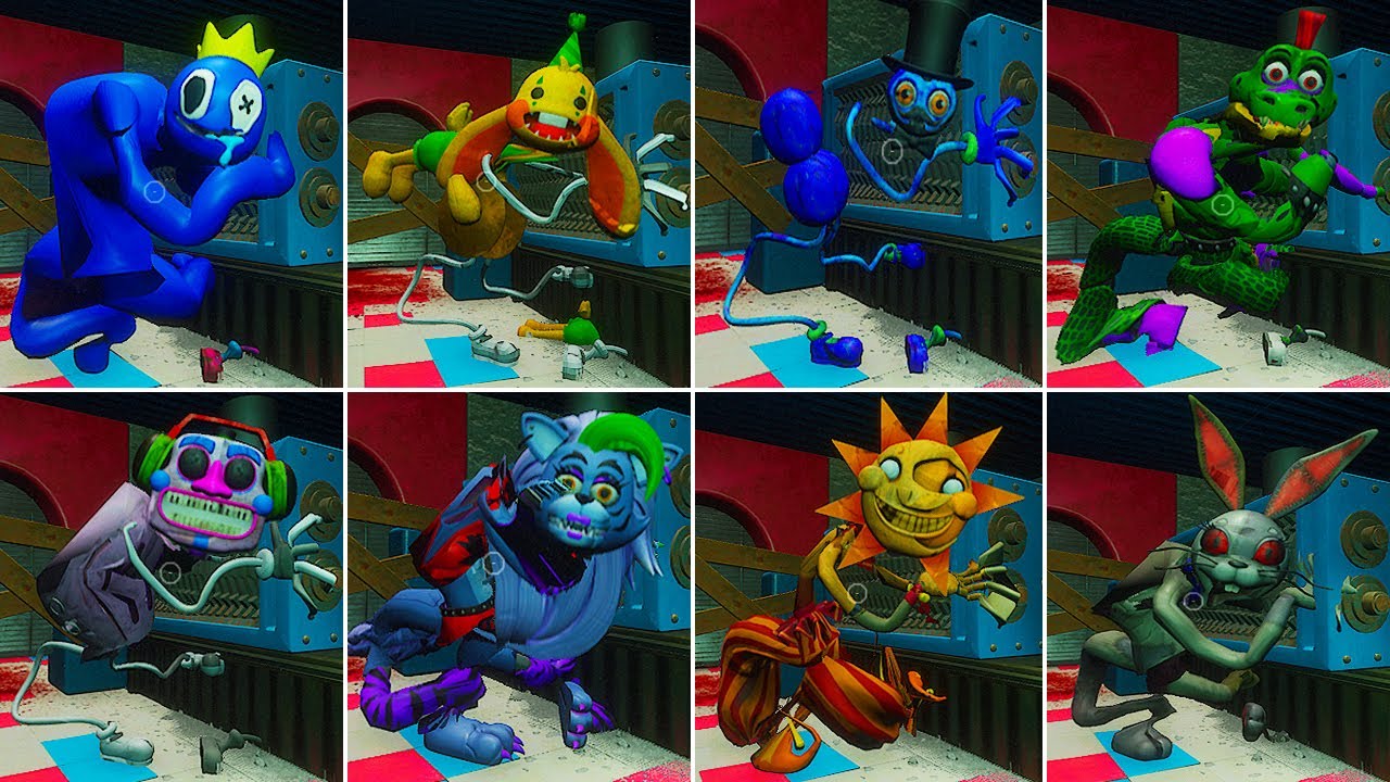 Poppy Playtime: Chapter 2 + 3 ALL New Jumpscares + Death Ending ...