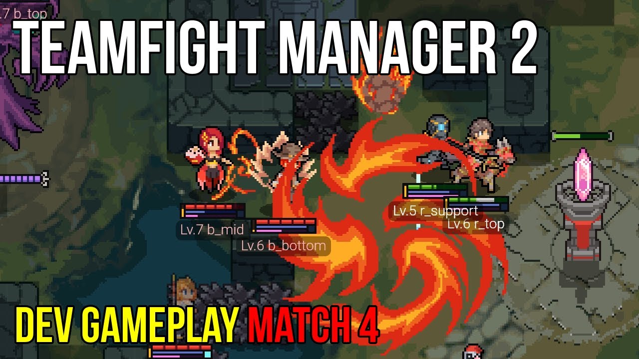 Teamfight Manager 2: Match 4 Dev Gameplay Preview - YouTube
