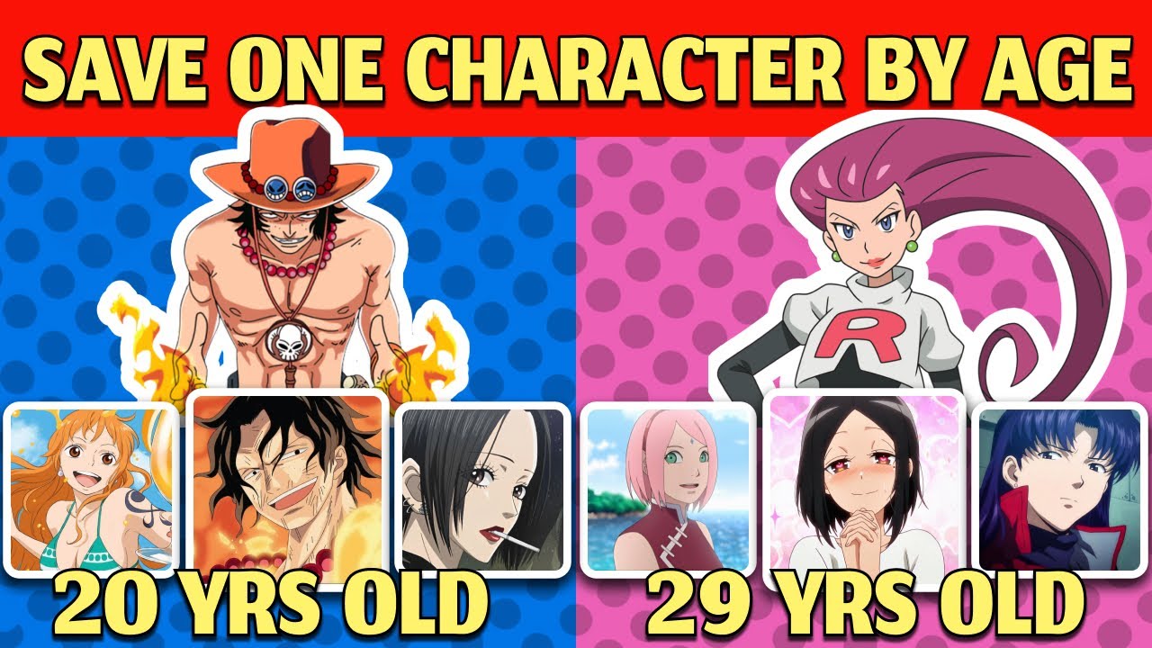 SAVE ONE ANIME CHARACTER AT EVERY AGE 🔥 - YouTube