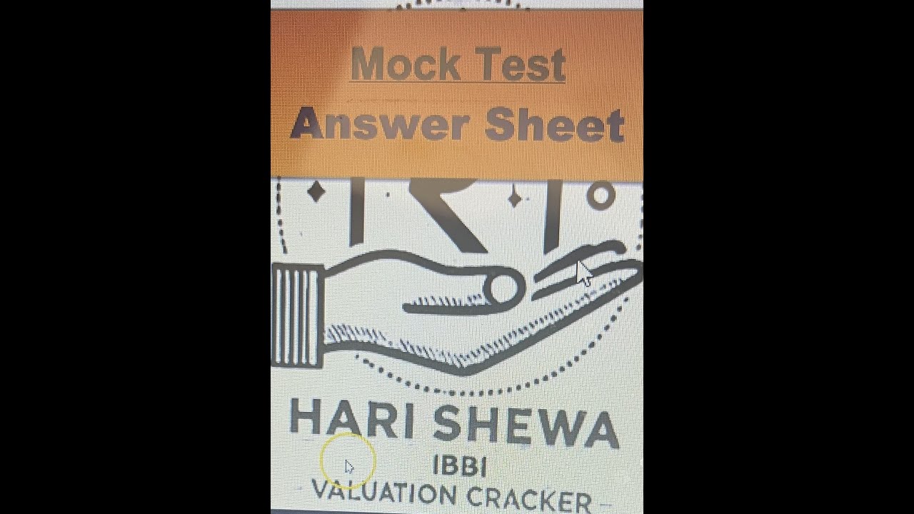 MOCK TEST 9 Answer sheet - YouTube