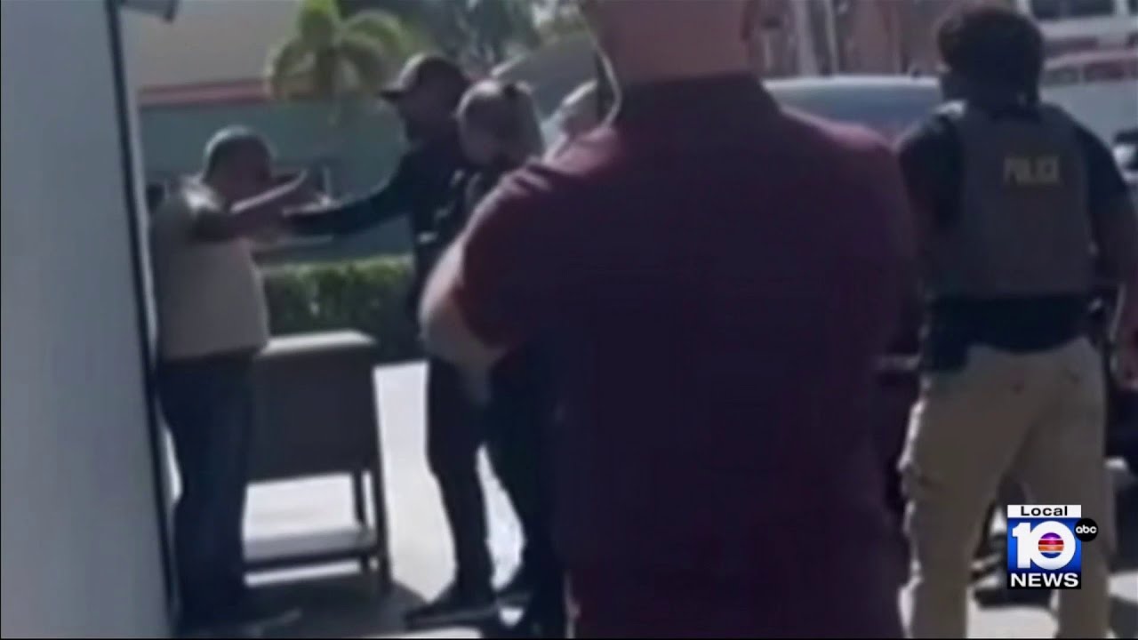ICE raid at worksite leads to scuffle in Wilton Manors - YouTube