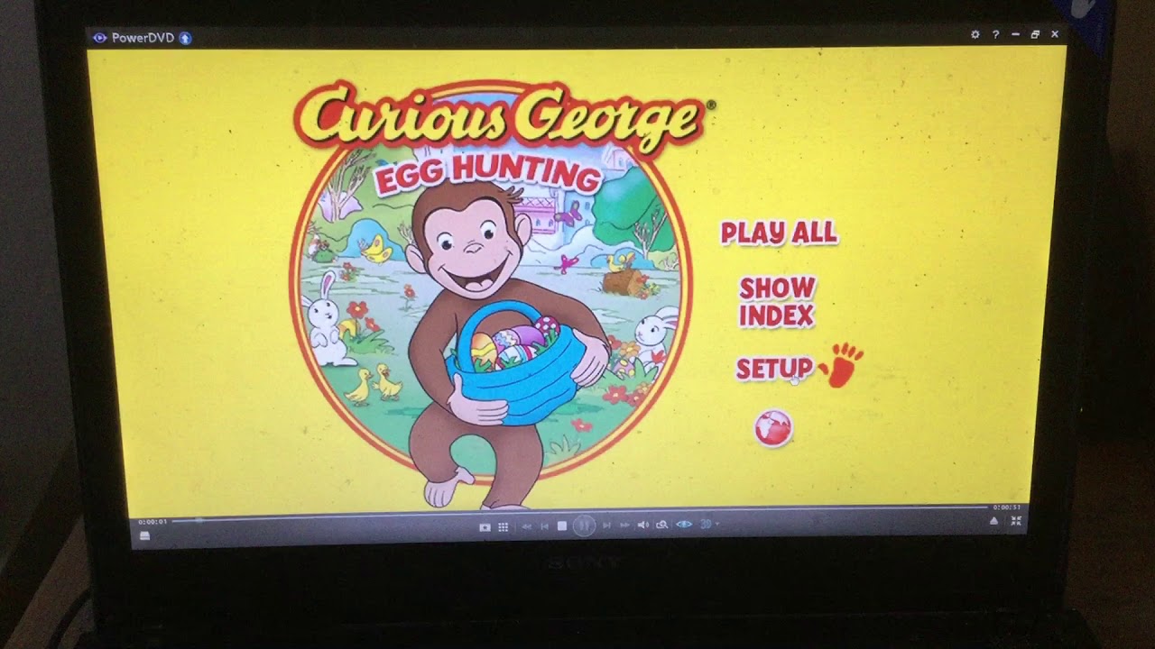 Curious George: Egg Hunting Menu Walkthrough - YouTube