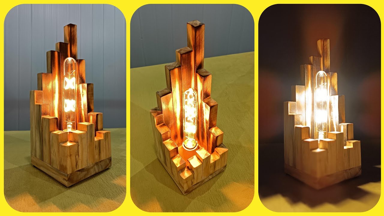 Luminária Passo a Passo Simples | Woodworking DIY | Woodworking project ...