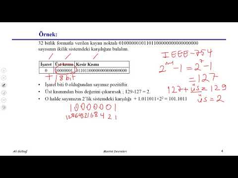Örnek 03 - IEEE-754 32 Bit Kayan Noktalı Sayı Gösterimi