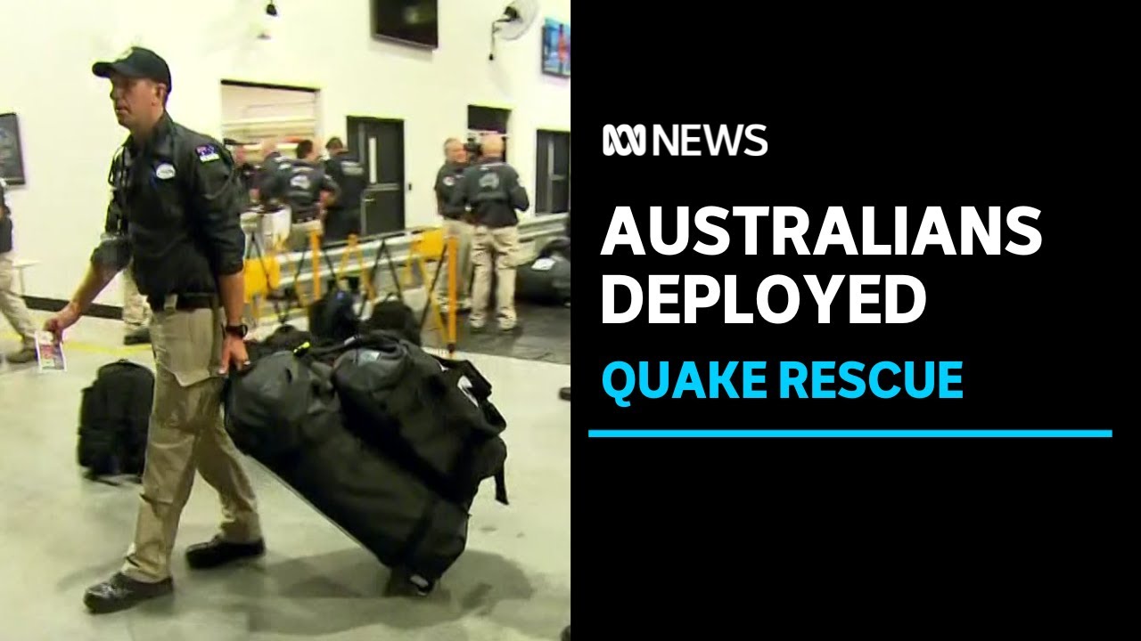 Australian rescue teams departing for Türkiye | ABC News - YouTube
