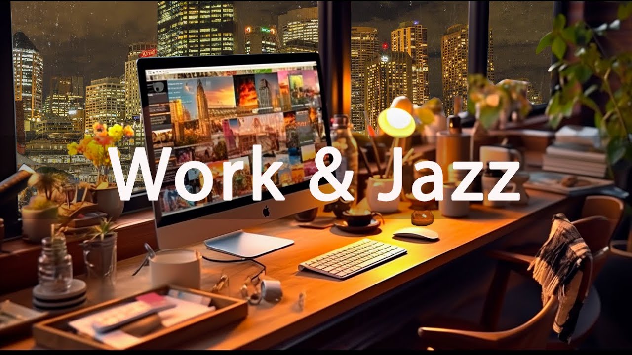 Work & Jazz 📖 Room Ambience with Smooth Jazz Music at Home for Stress ...