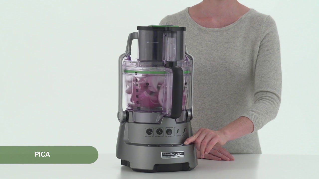 Hamilton Beach® Procesador de alimentos Professional Modelo 70825 - YouTube
