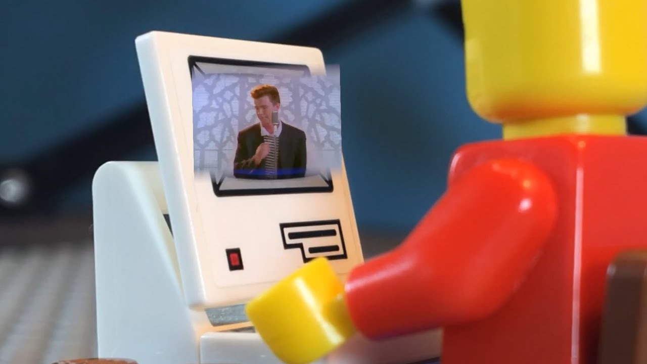 Lego Man gets Rick Rolled - YouTube