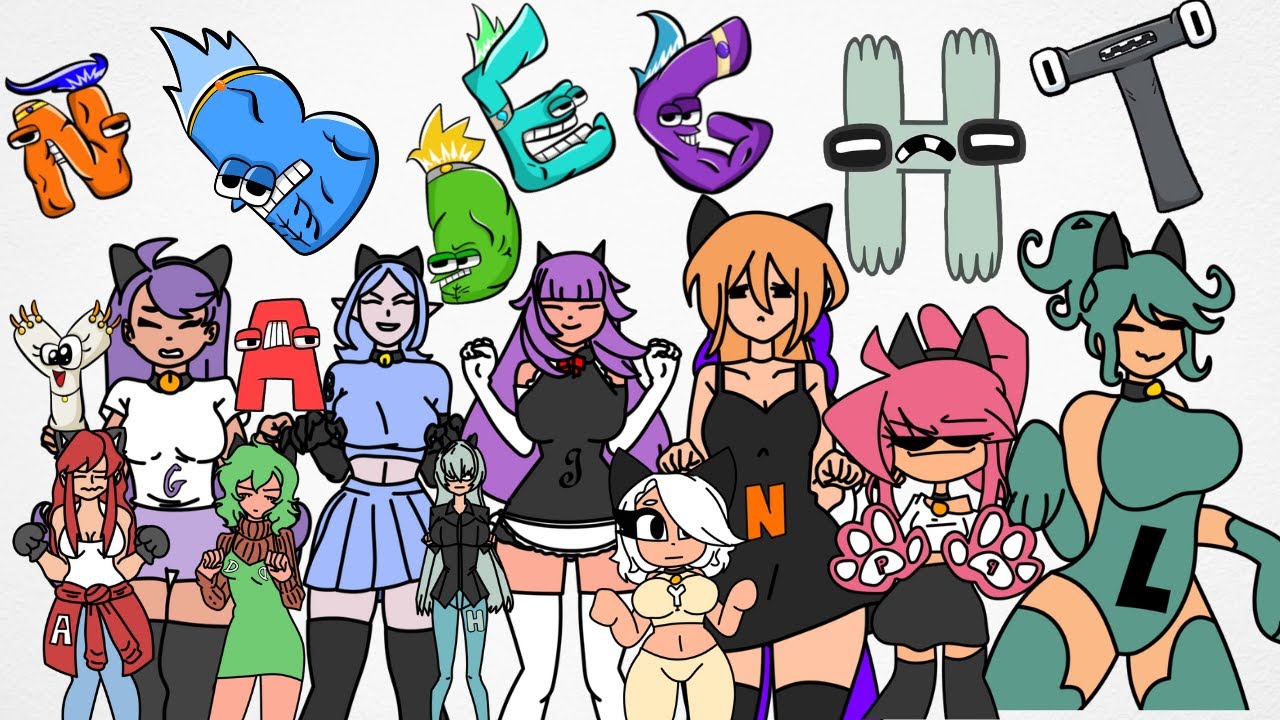 Alphabet lore but they are Girl transform (A-Z Full Version) Dance Edit ...
