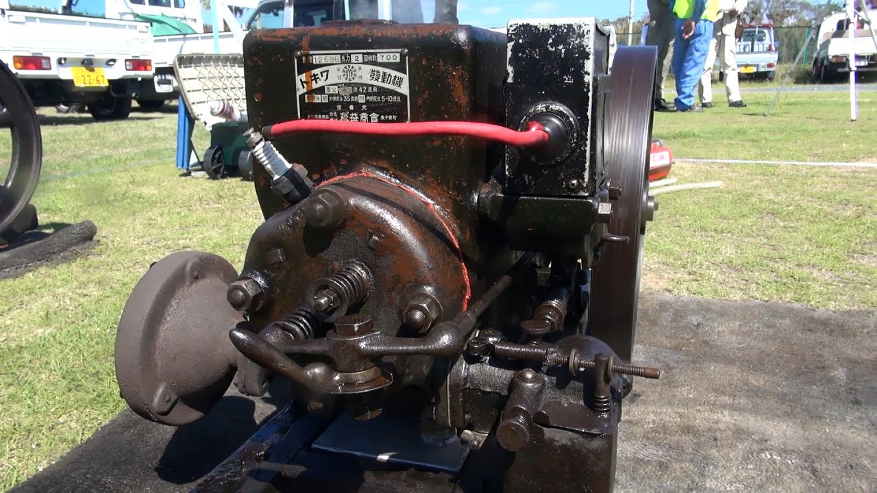 Old Engines in Japan 1930s? TOKIWA Engine 2hp - YouTube