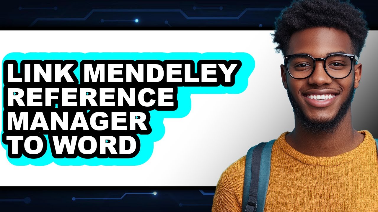 How to Link Mendeley Reference Manager to Word (easy Method) - YouTube