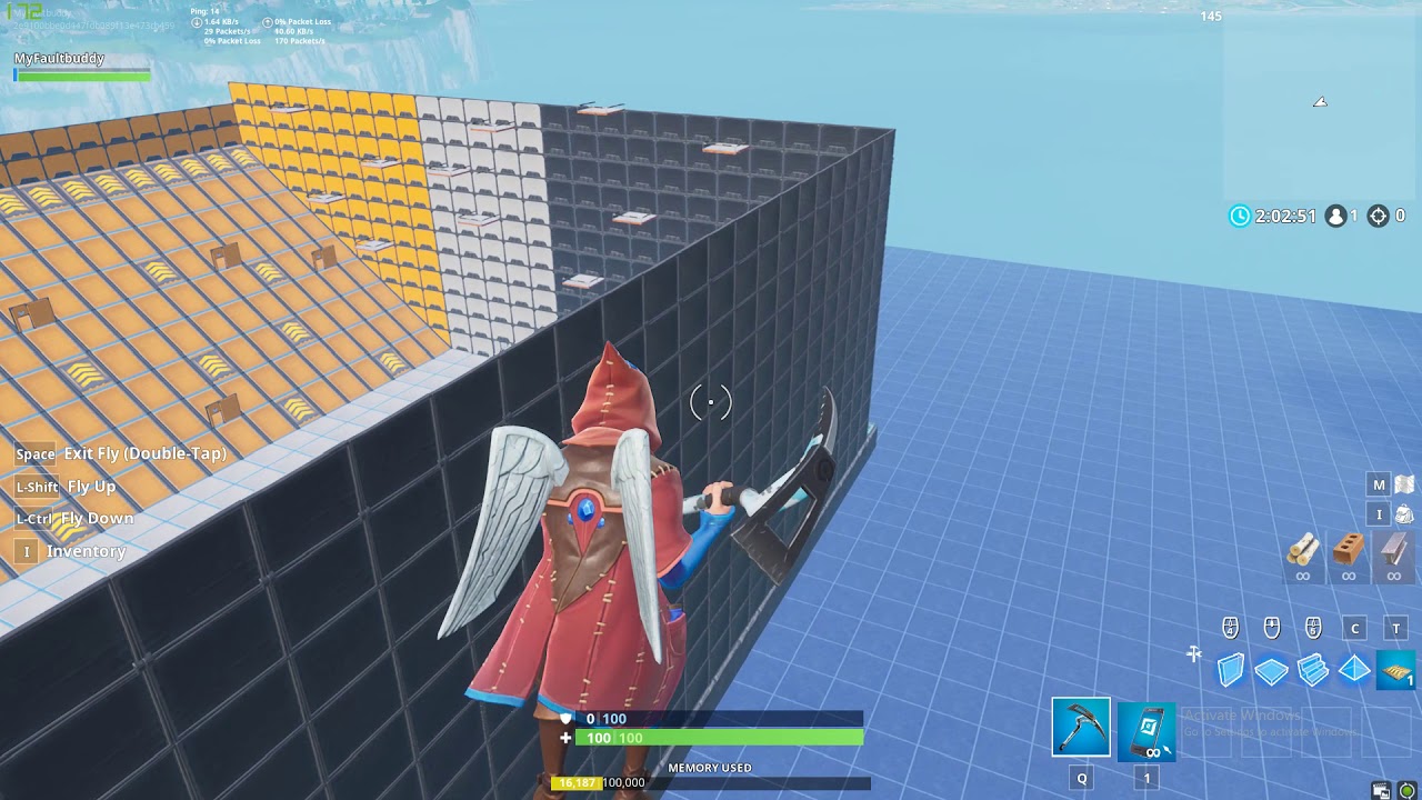 Hoverboard halfpipe (Fortnite Battle Royal) - YouTube