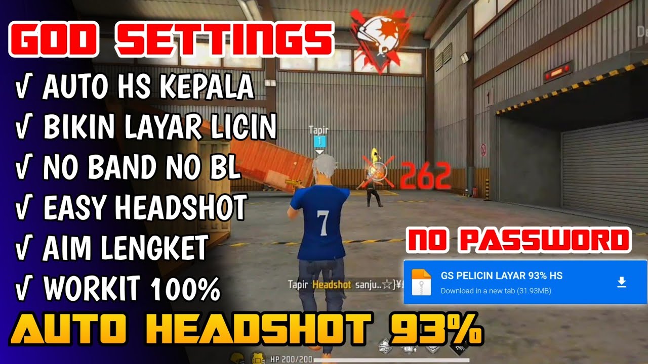 NEW UPDATE ⚙️ || GS FF AUTO HEADSHOT 93% [COCOK BUAT ISIAN] ⚡ || CARA ...
