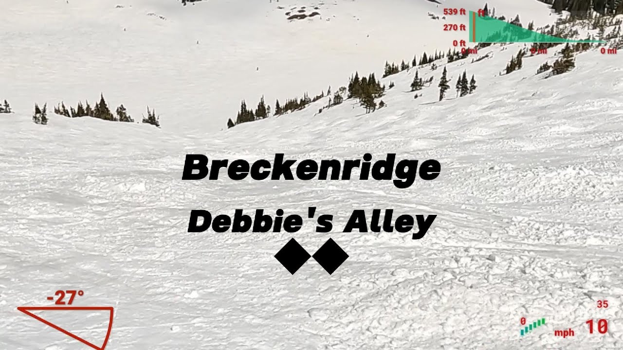 Breckenridge | Debbie's Alley Ski Trail | Peak 8 Bowl | Double Black ...