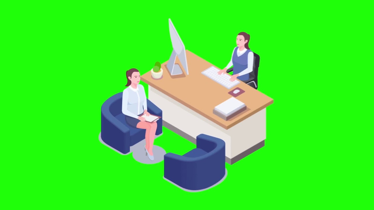 Customer Animation Green Screen Video - YouTube