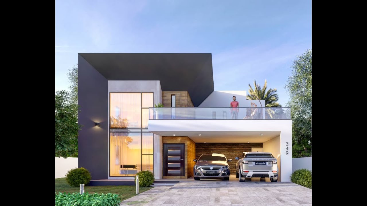 Modern House|100ft x 70ft land size| 4 Bedroom House| 2-storey House ...
