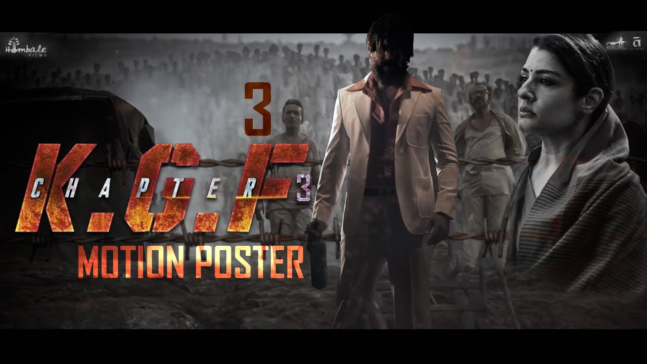 KGF Chapter 3 Official Trailer | Motion Poster| Yash | Raveena Tandon ...