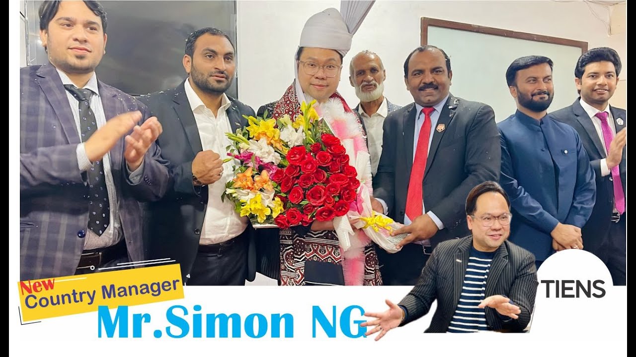 Mr. Simon NG, Country Manager of TIENS Pakistan, TIENS Okara - YouTube