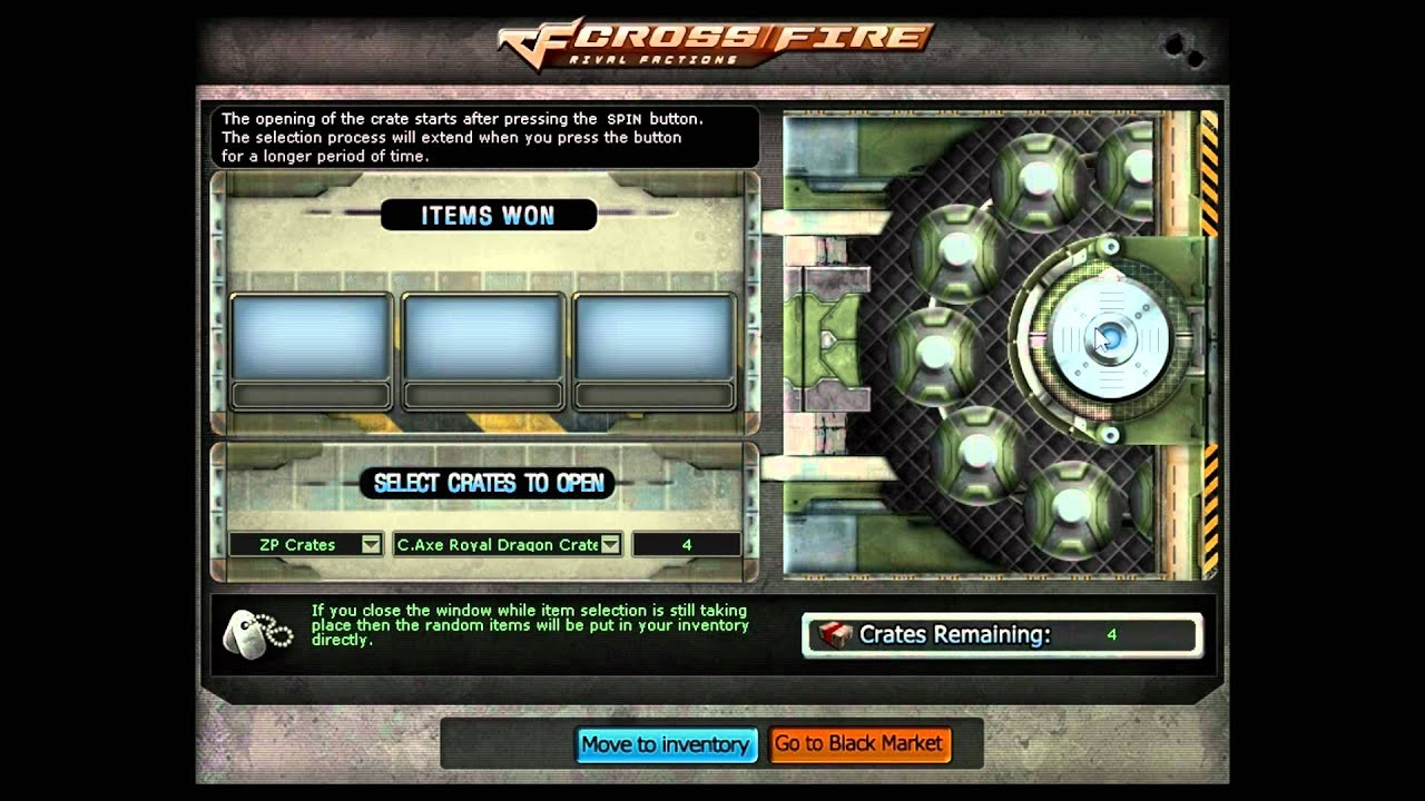 Crossfire Combat Axe Royal Dragon Blackmarket WIN!!!!! - YouTube