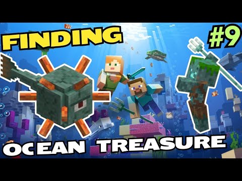 Finding OCEAN TREASURE Ocean ADVENTURE in MINECRAFT Survival #9 - YouTube