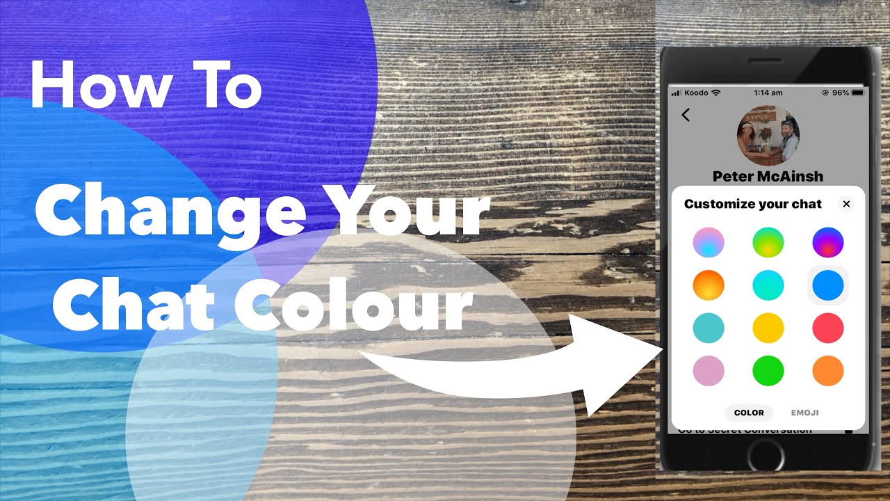 How To Change Your Chat Color In Facebook Messenger for iPhone - YouTube