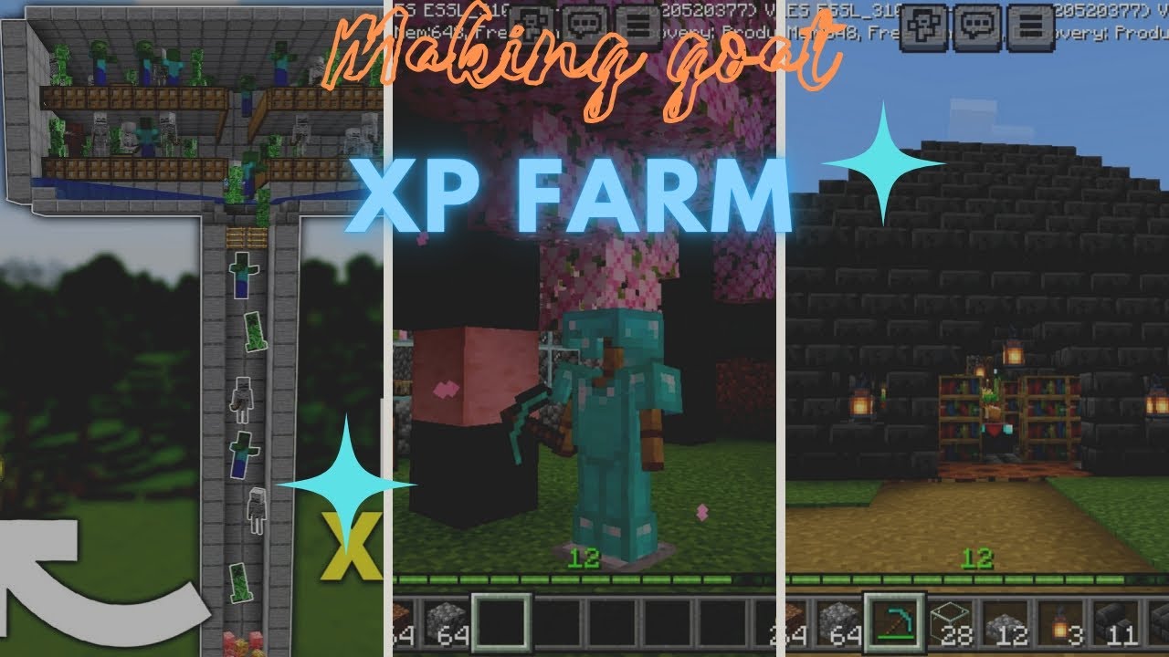 making 😄 fastest 🥳 XP farm 🥳 | enchanting room #minecraft #viralvideo # ...